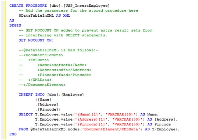 How To Insert Bulk Records Into SQL Server Using XML Data Type In ASP Net With C 